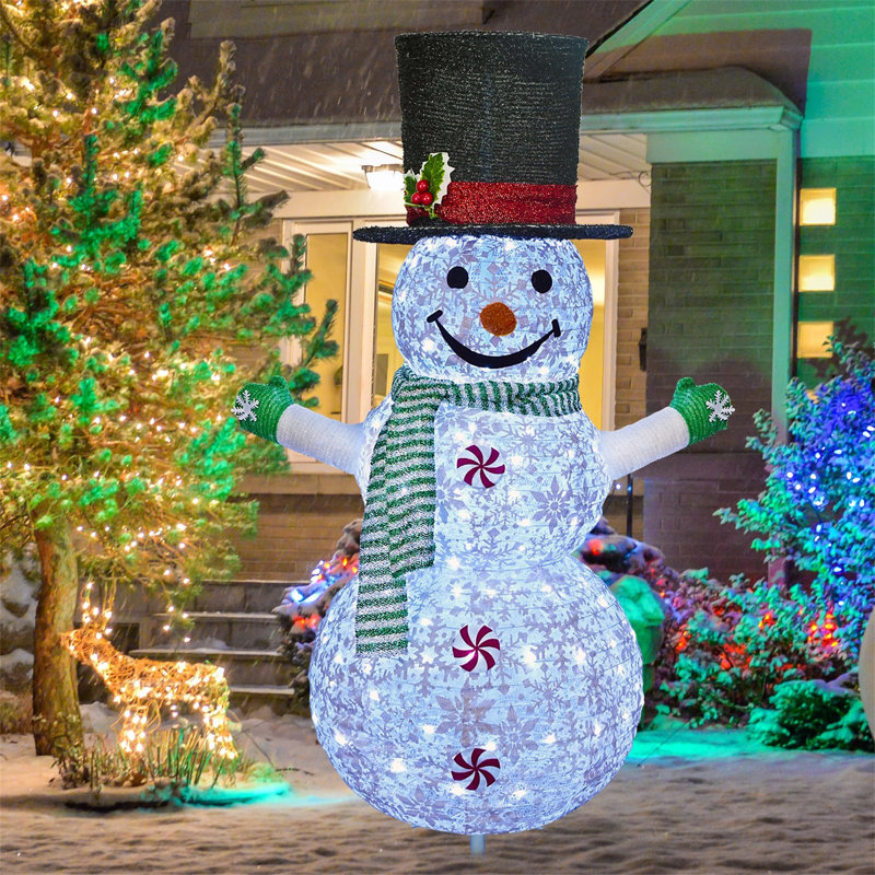 The Holiday Aisle Snowman Outdoor Christmas Decorations Wayfair